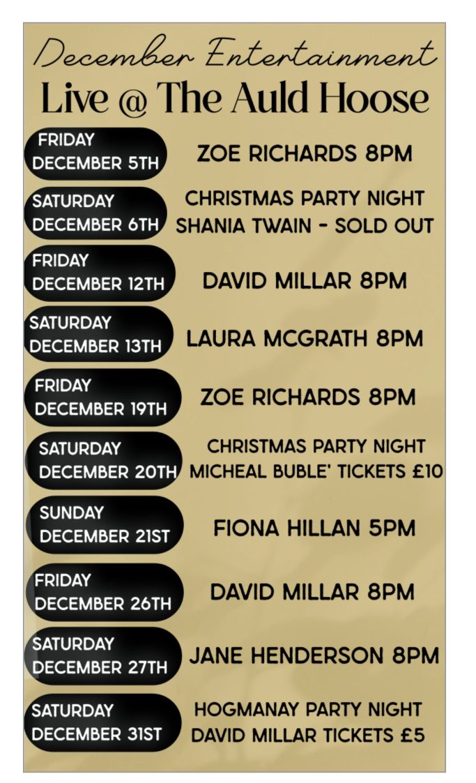 The Auld Hoose - Bar & Premier Function Room